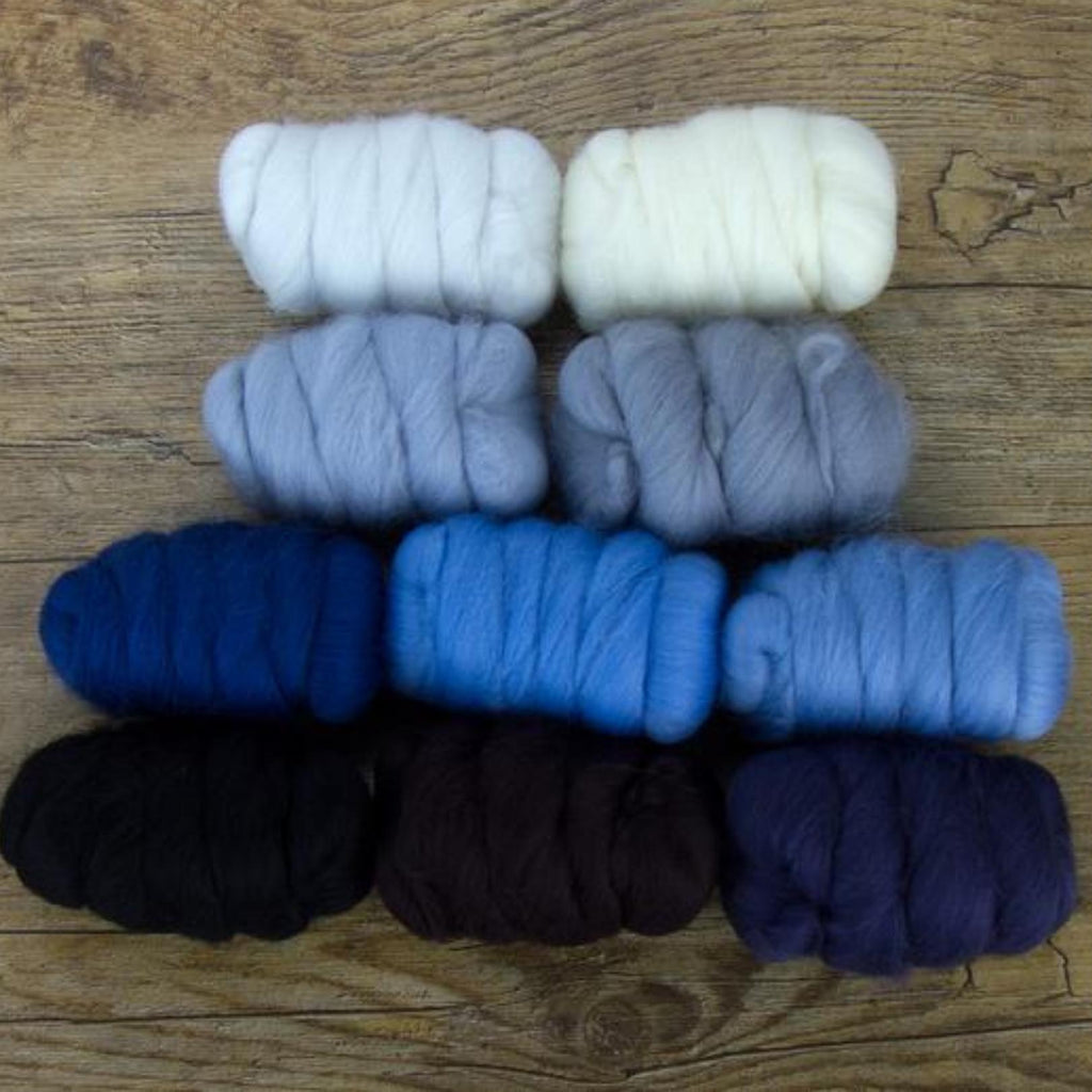 Mixed Merino Wool Variety Pack | Glacier Chill (Multicolored) 250 Gram ...