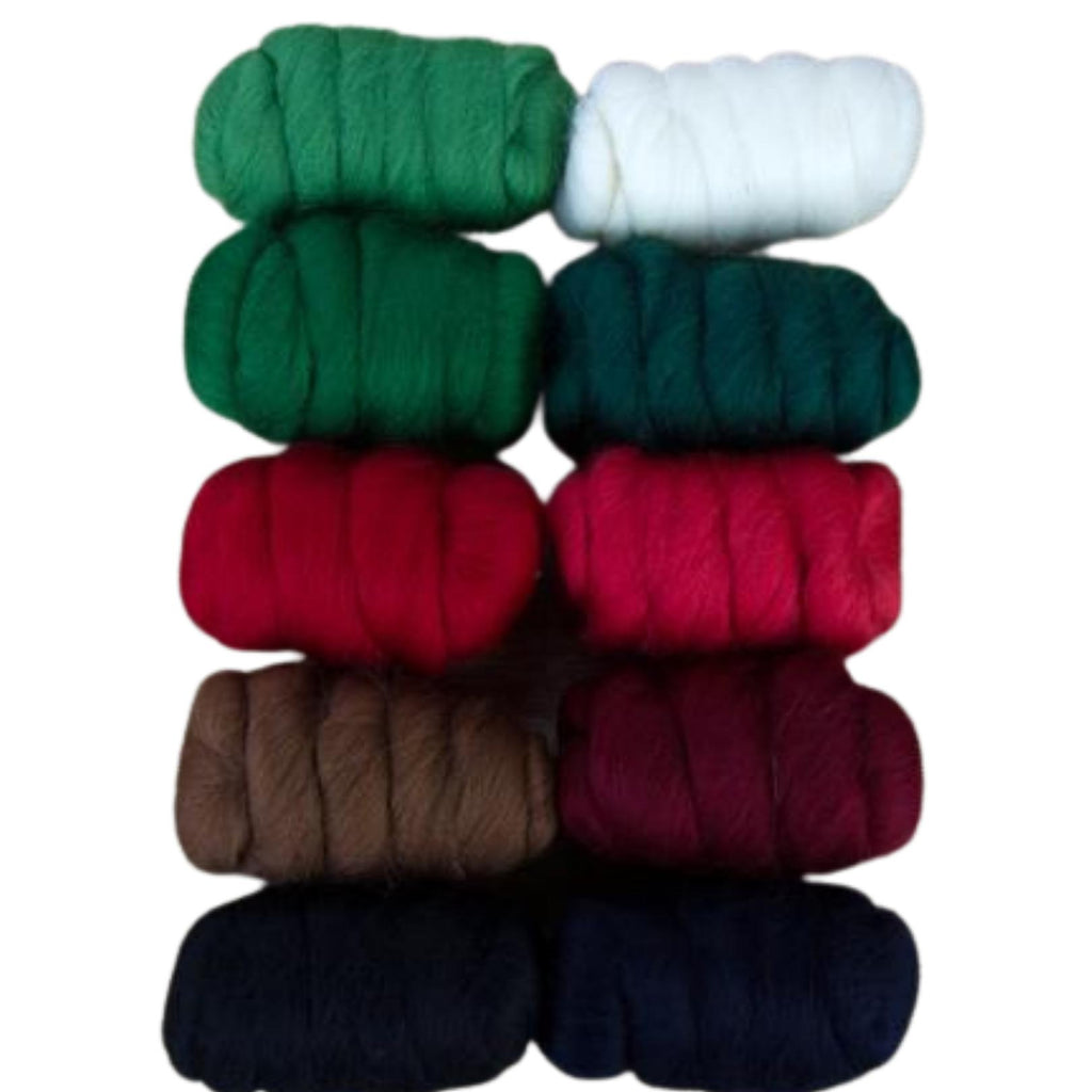 Mixed Merino Wool Variety Pack | Holiday Cheer (Multicolored) 250 Gram ...