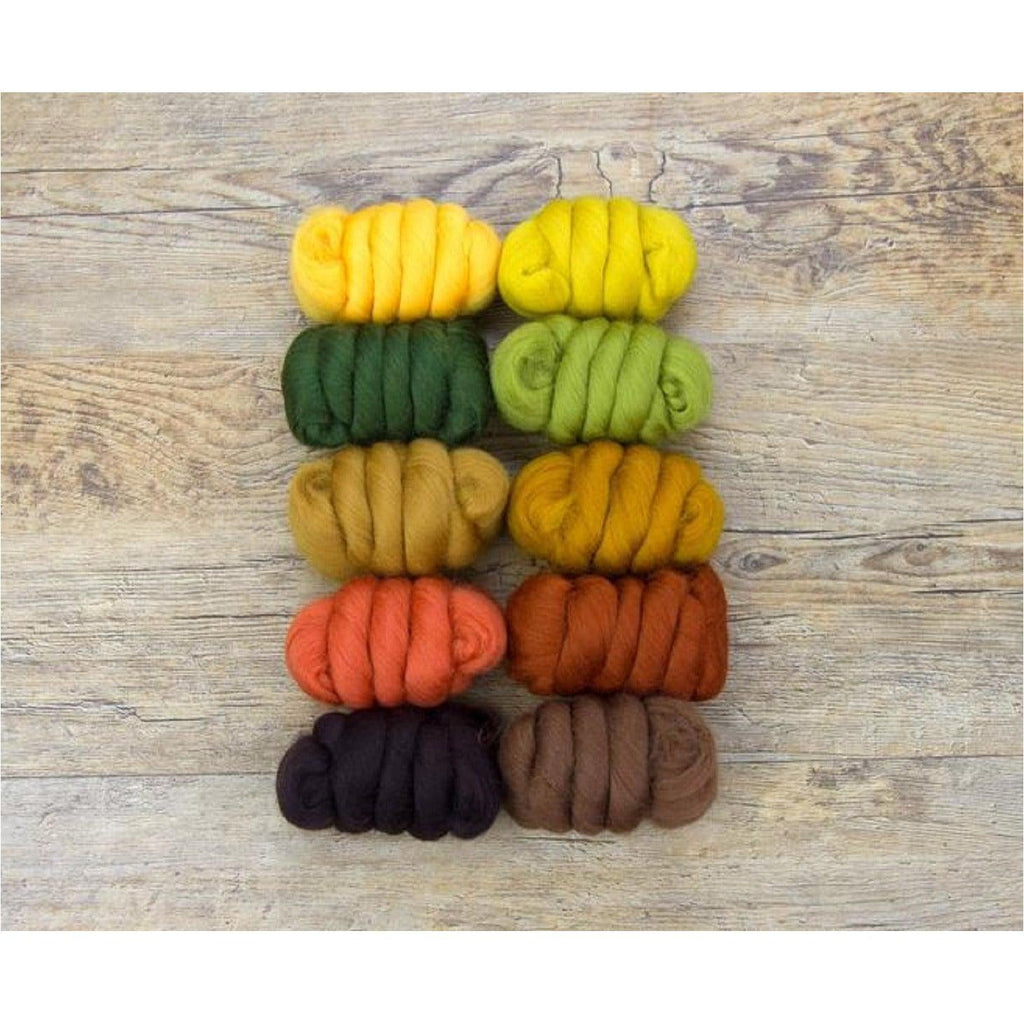 Mixed Merino Wool Variety Pack | Autumn Leaves (Multicolored) 250 Gram ...