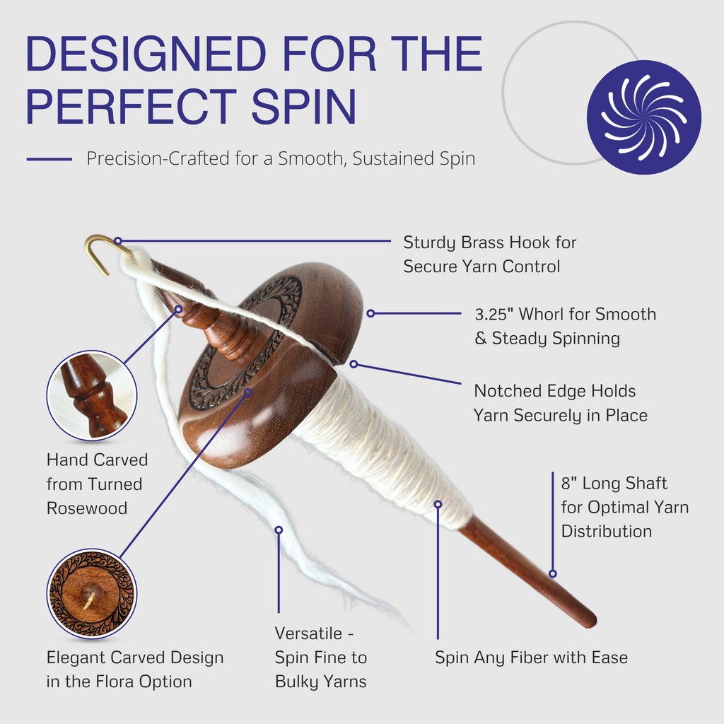 Premium Top Whorl Drop Spindle – Lodi Alpacas Uptown